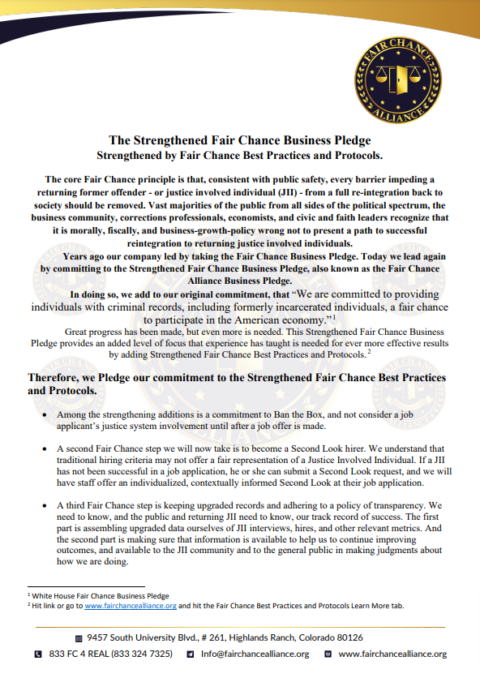 Fair Chance Alliance | Fair Chance Housing, Hiring, Counselling and ...